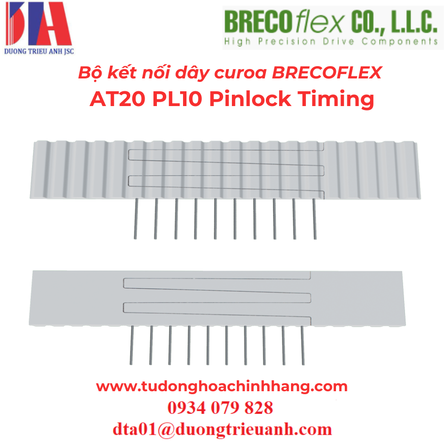 Bộ kết nối dây curoa BRECOFLEX AT20 PL10 Pinlock Timing