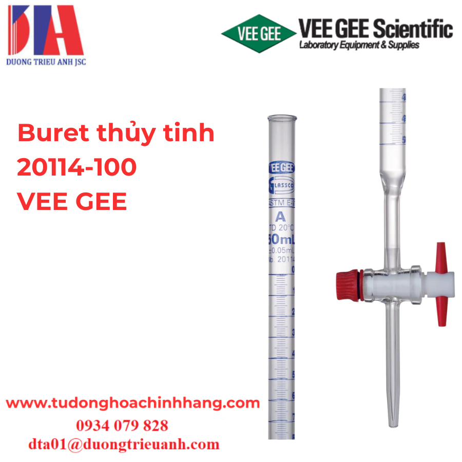 Buret thủy tinh VEEGEE Scientific